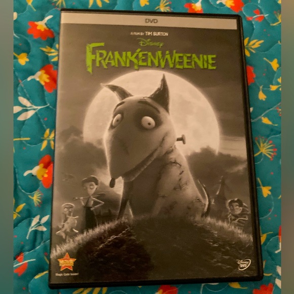 Media | Tim Burton Frankenweenie Dvd Disney Stop Motion Halloween ...
